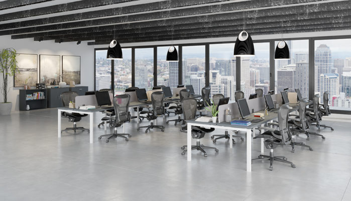 Simplex – 8 Way Face to Face Workstation 16mm – Bestuhle