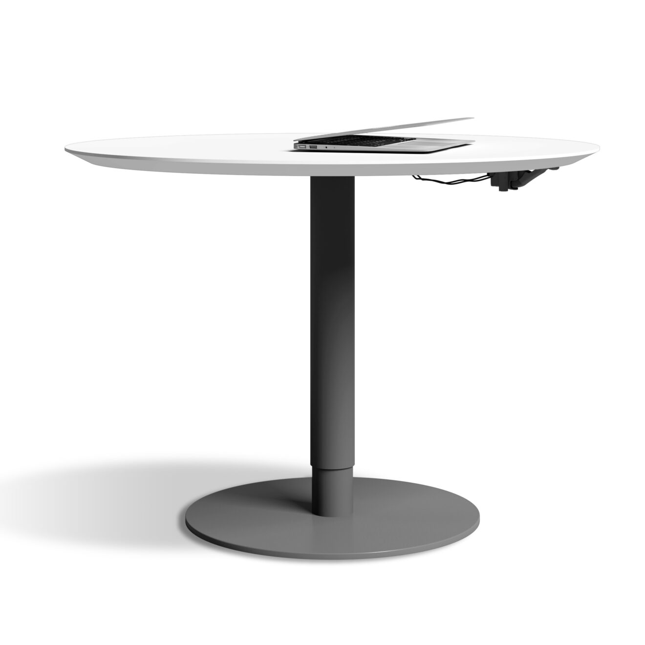Grandè Smart Height Adjustable Sit-Stand Round Meeting Table - Bestuhle